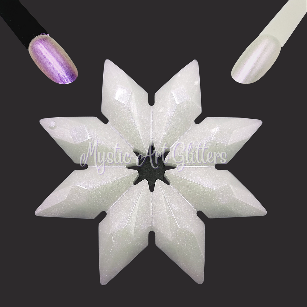 Interference Mica Powder White to Purple – Mystic Art Glitters