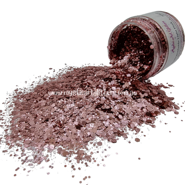 Biodegradable Glitter - Light Pink / Rose Gold – Mystic Art Glitters