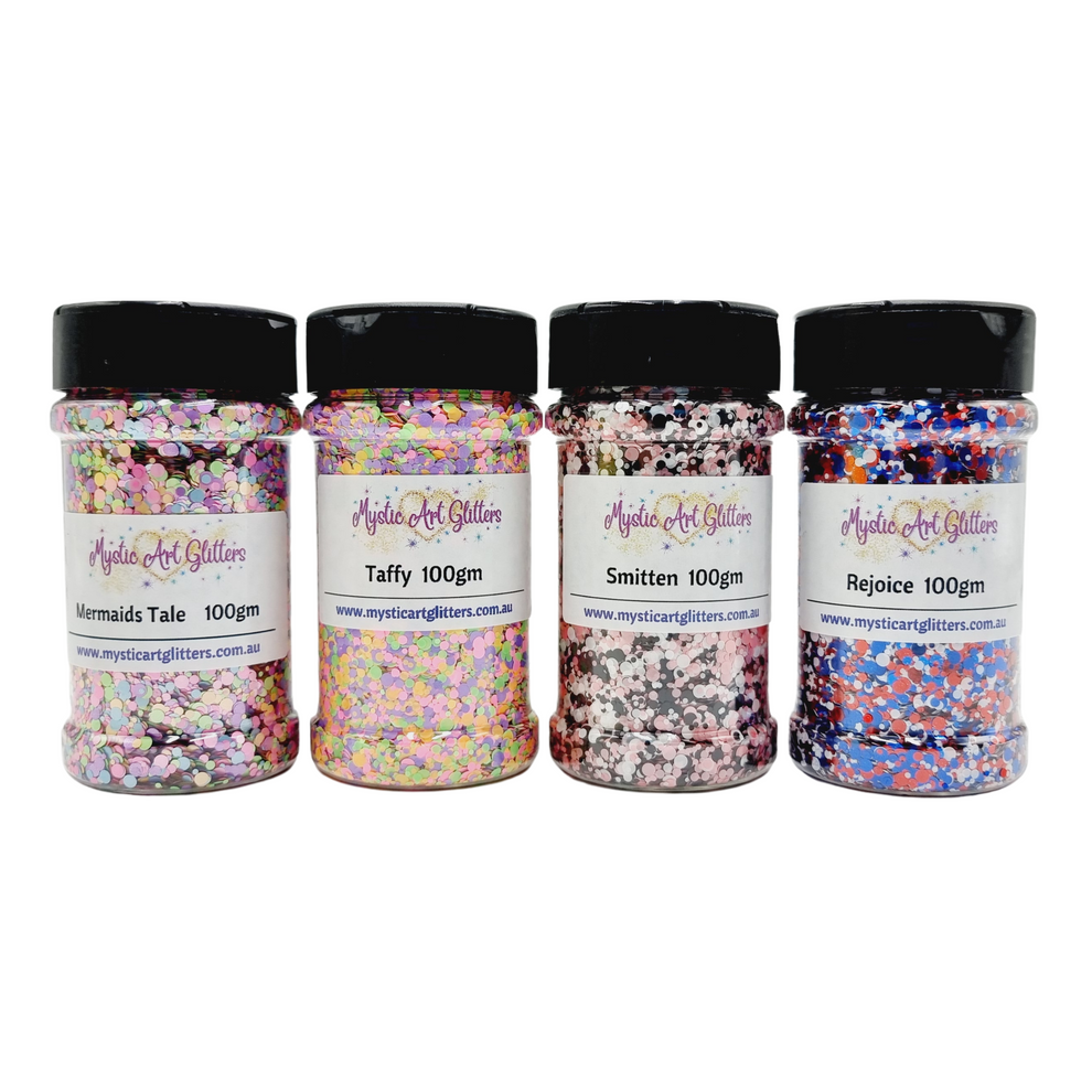 Round Mixed Glitter Bundle – Mystic Art Glitters
