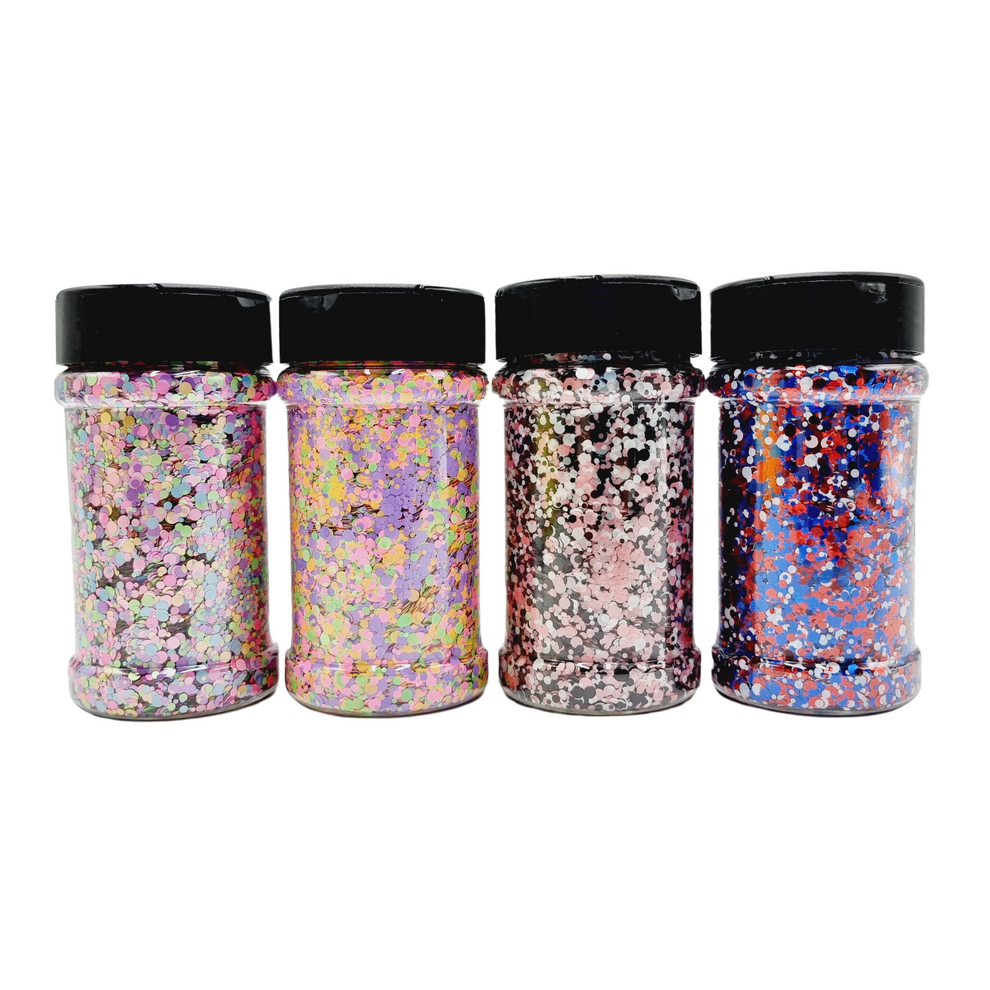 Round Mixed Glitter Bundle – Mystic Art Glitters