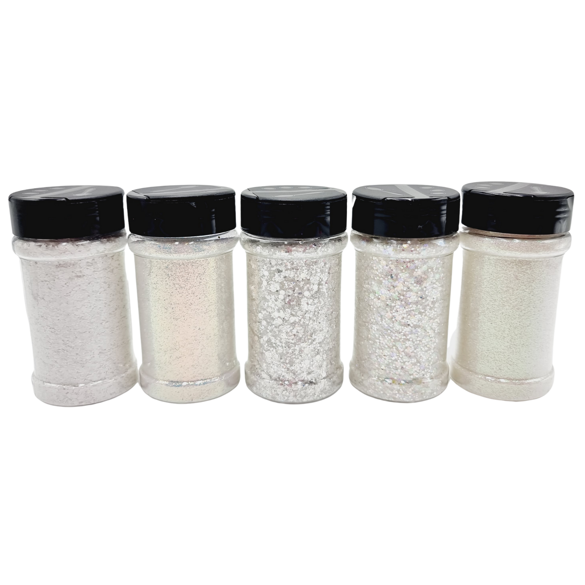 White Glitter Bundle - Half a Kilo – Mystic Art Glitters