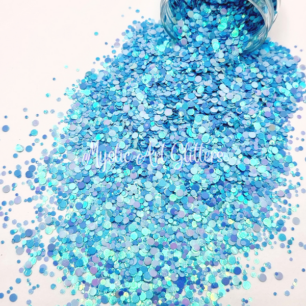 Sherbet Blue Colour Shift Circle Glitter – Mystic Art Glitters