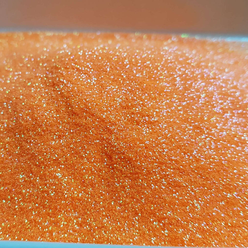 Brilliant Orange Fluorescent Fine Glitter – Mystic Art Glitters