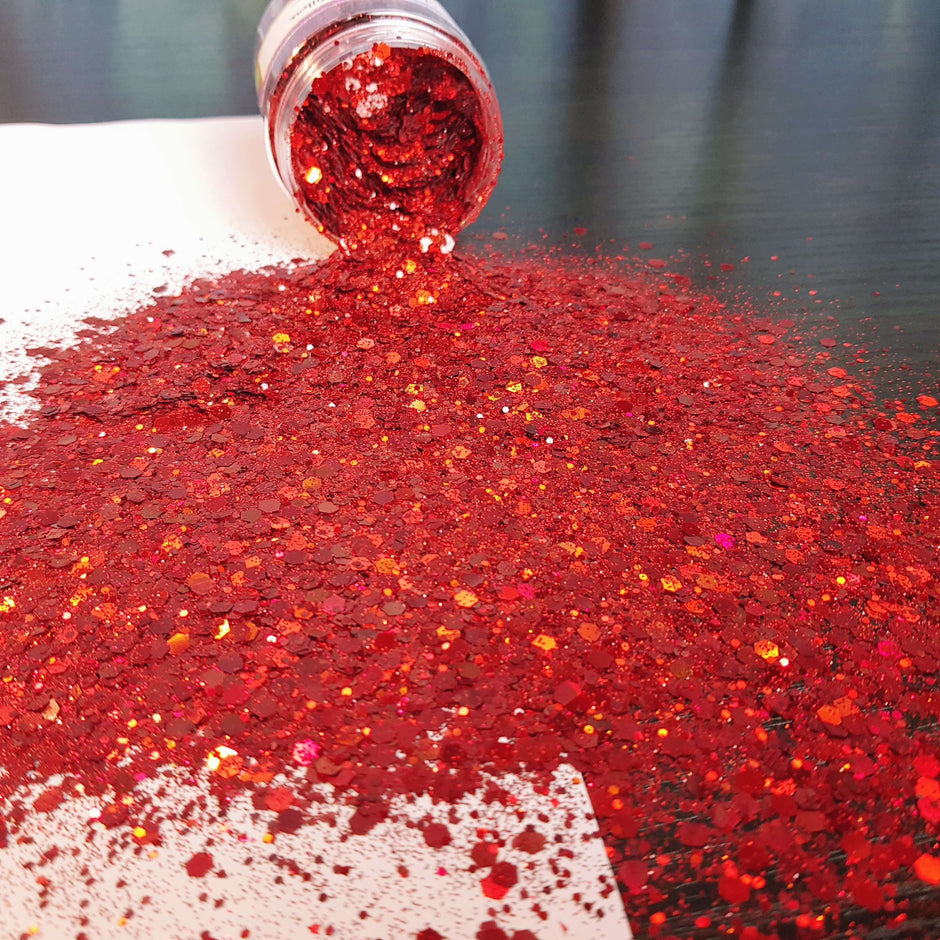RED GLITTER – Mystic Art Glitters